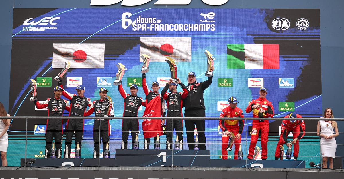 WEC 2023年シーズン 第3戦スパ・フランコルシャン6時間 決勝 | プレスリリース | WEC - FIA世界耐久選⼿権 | TOYOTA GAZOO Racing